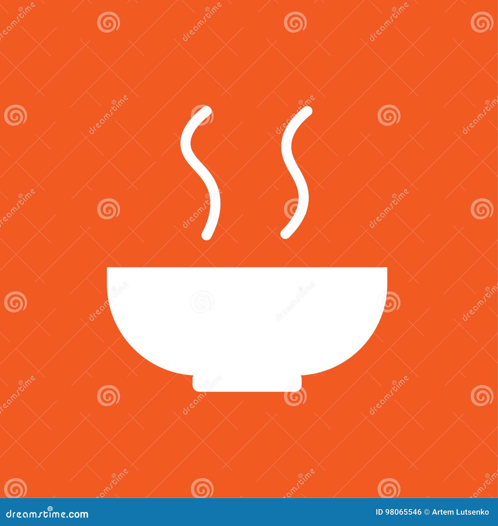 Soup Icon Simple Illustration Stock Illustration - Illustration of mark ...
