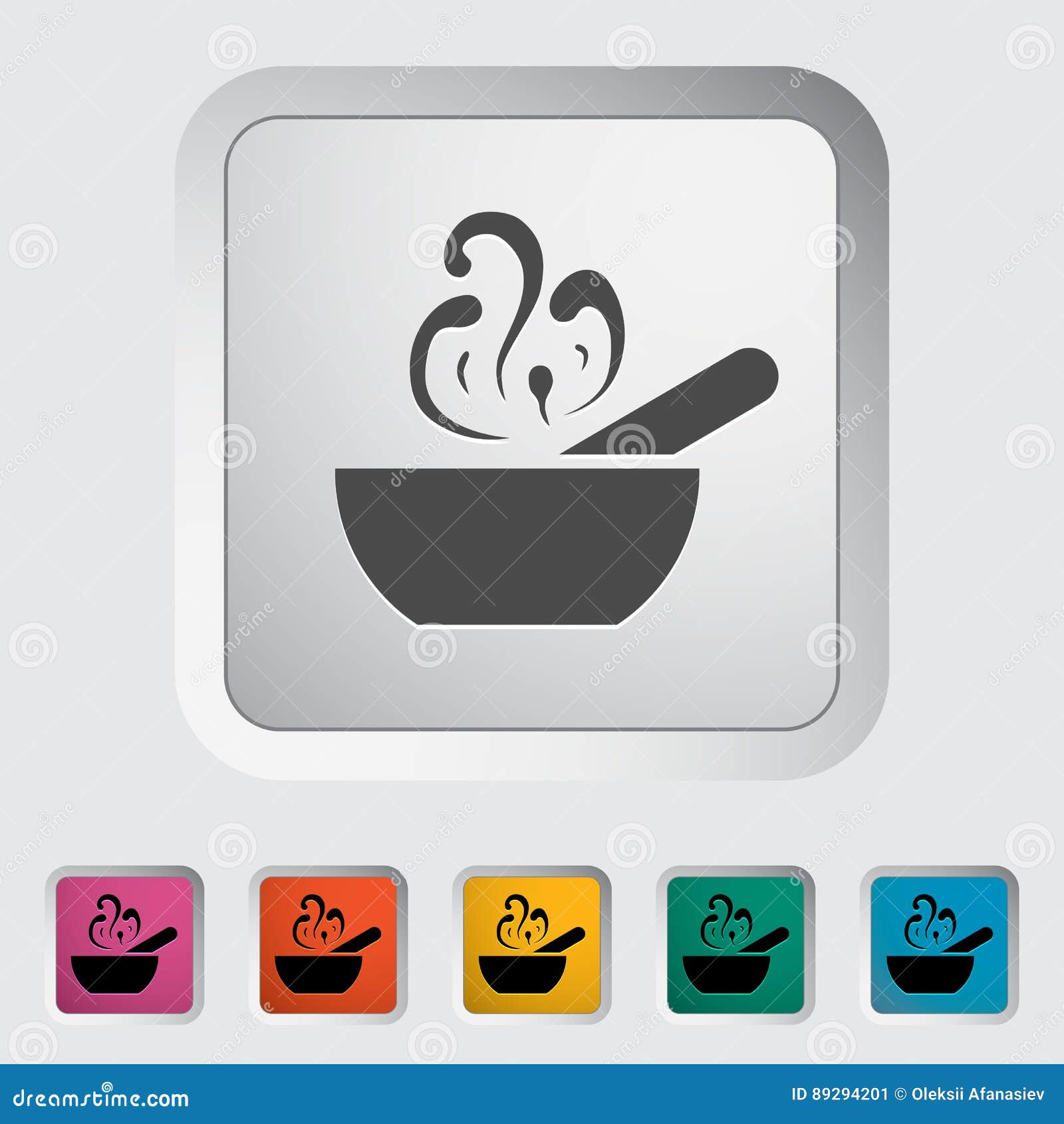 Soup icon stock vector. Illustration of simple, restaurant - 89294201