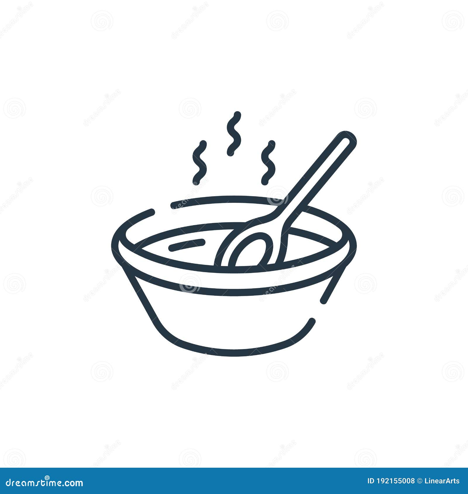 Soup Icon Vector from Restaurant Concept. Thin Line Illustration of ...