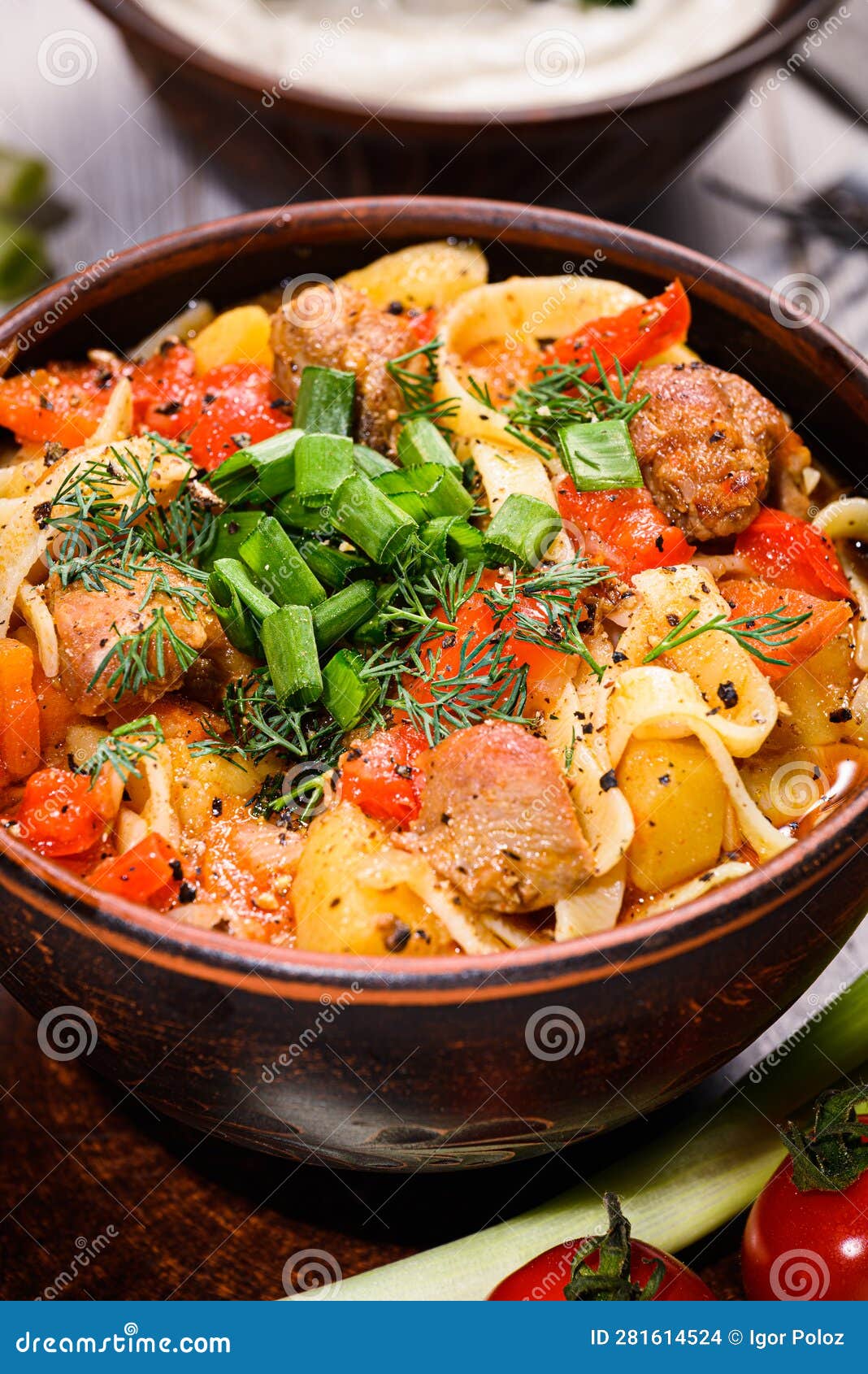 Soup lagman stock photo. Image of soap, lunch, dish - 281614524