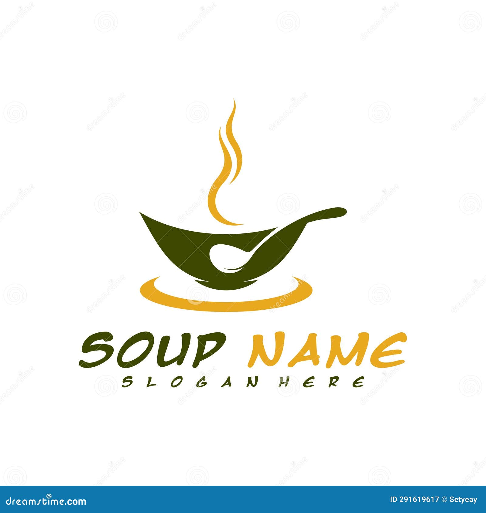 Soup Logo Design Concept. Food Cooking Logo Vector Stock Vector ...
