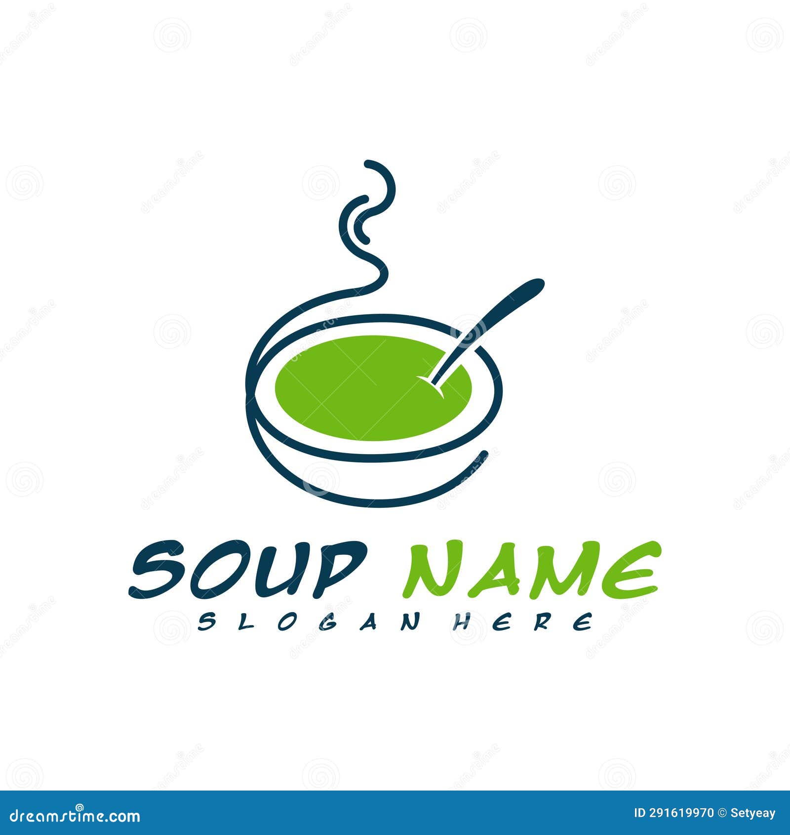 Soup Logo Design Concept. Food Cooking Logo Vector Stock Vector ...
