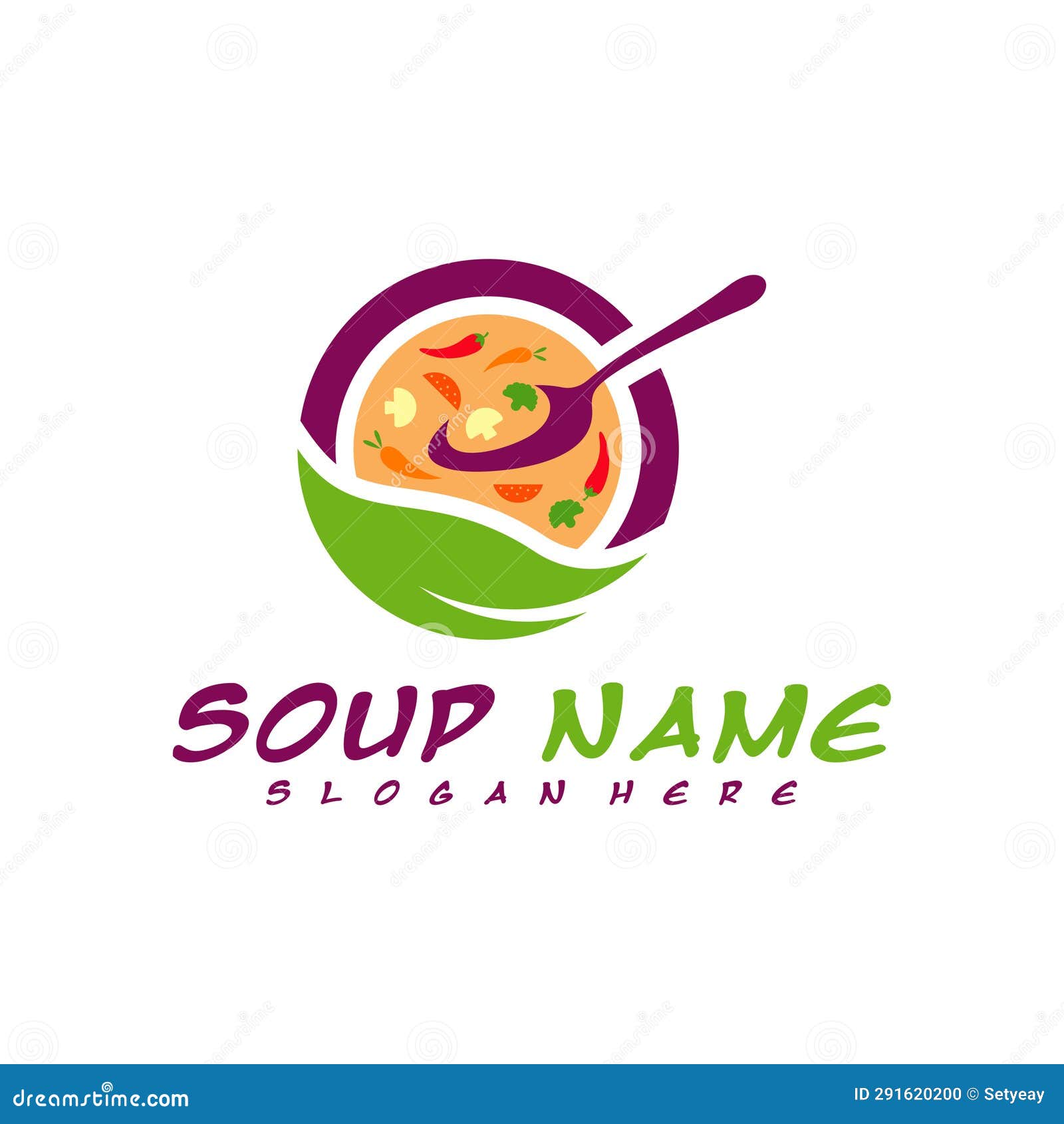 Soup Logo Design Concept. Food Cooking Logo Vector Stock Vector ...