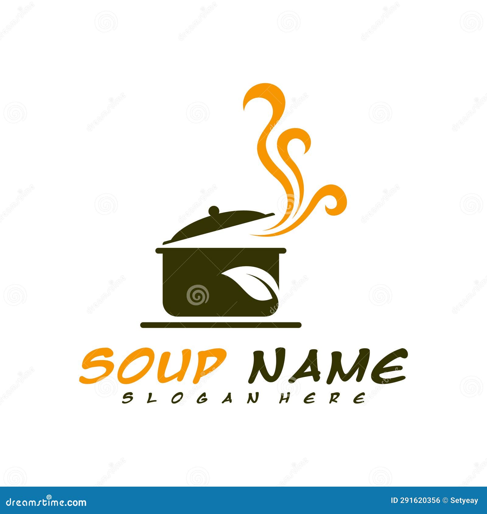 Soup Logo Design Concept. Food Cooking Logo Vector Stock Vector ...