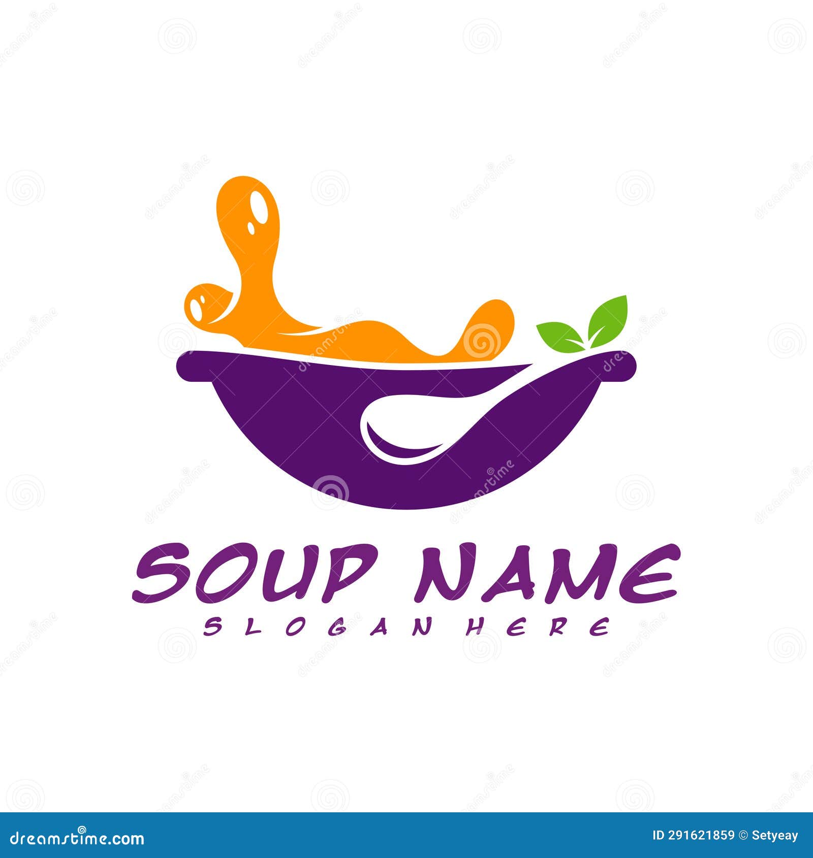 Soup Logo Design Concept. Food Cooking Logo Vector Stock Vector ...