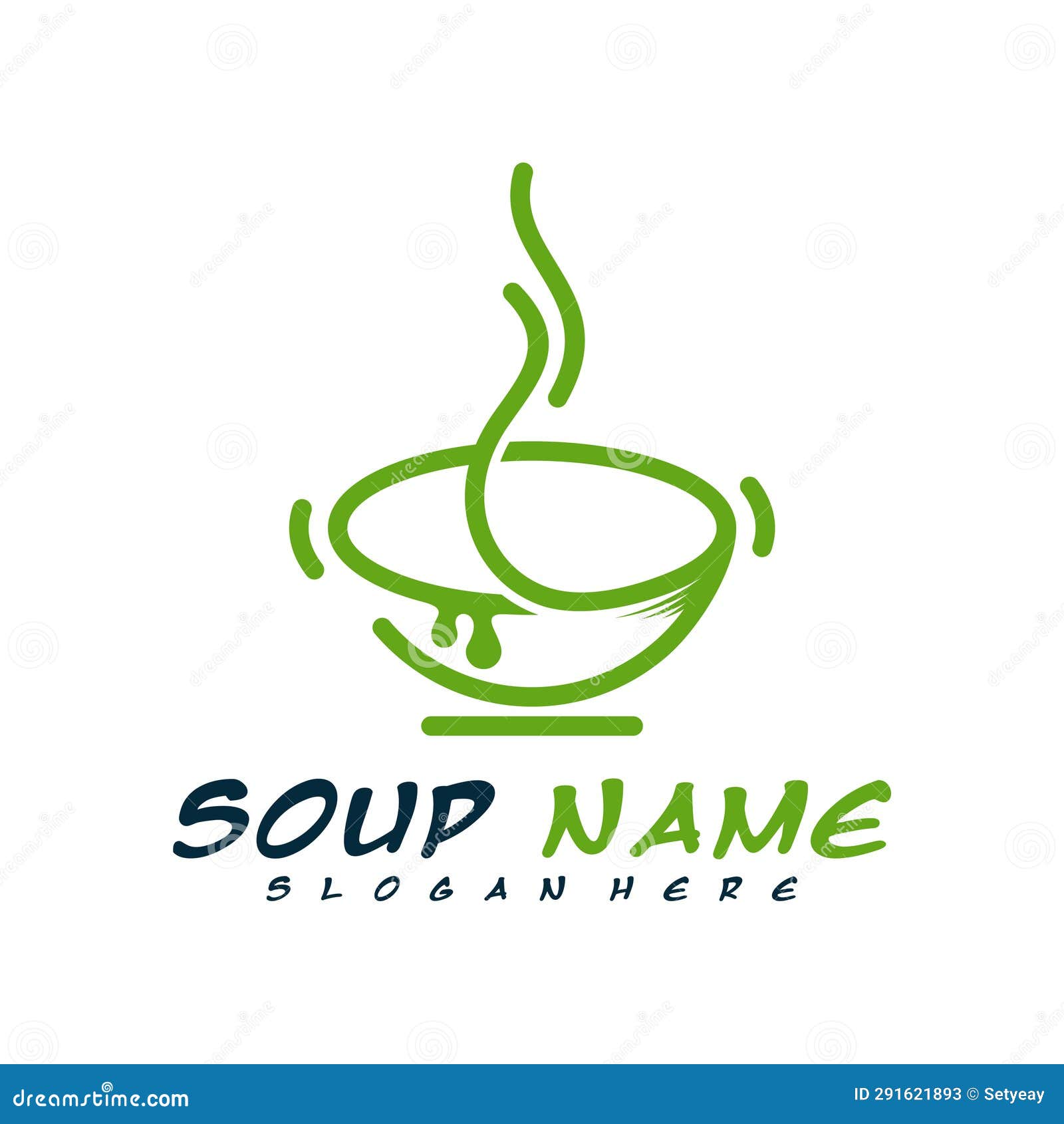 Soup Logo Design Concept. Food Cooking Logo Vector Stock Vector ...