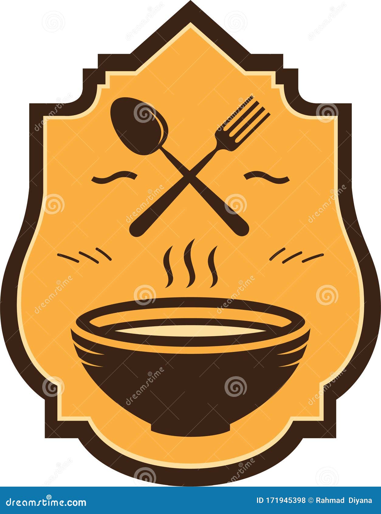 Soup logo vector stock illustration. Illustration of menu - 171945398