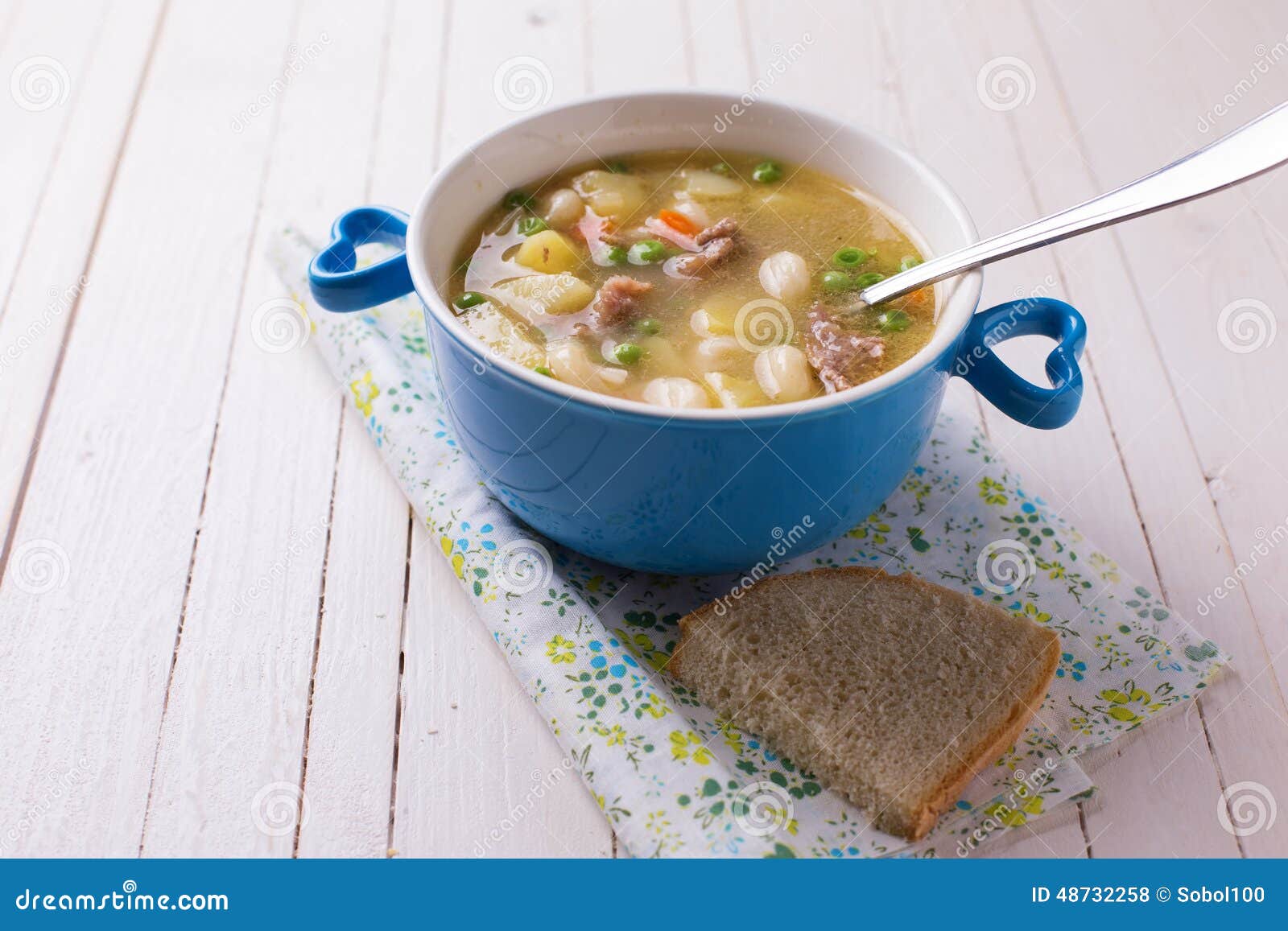 Soup with Meat and Vegetables Stock Photo - Image of cuisine, consomme ...