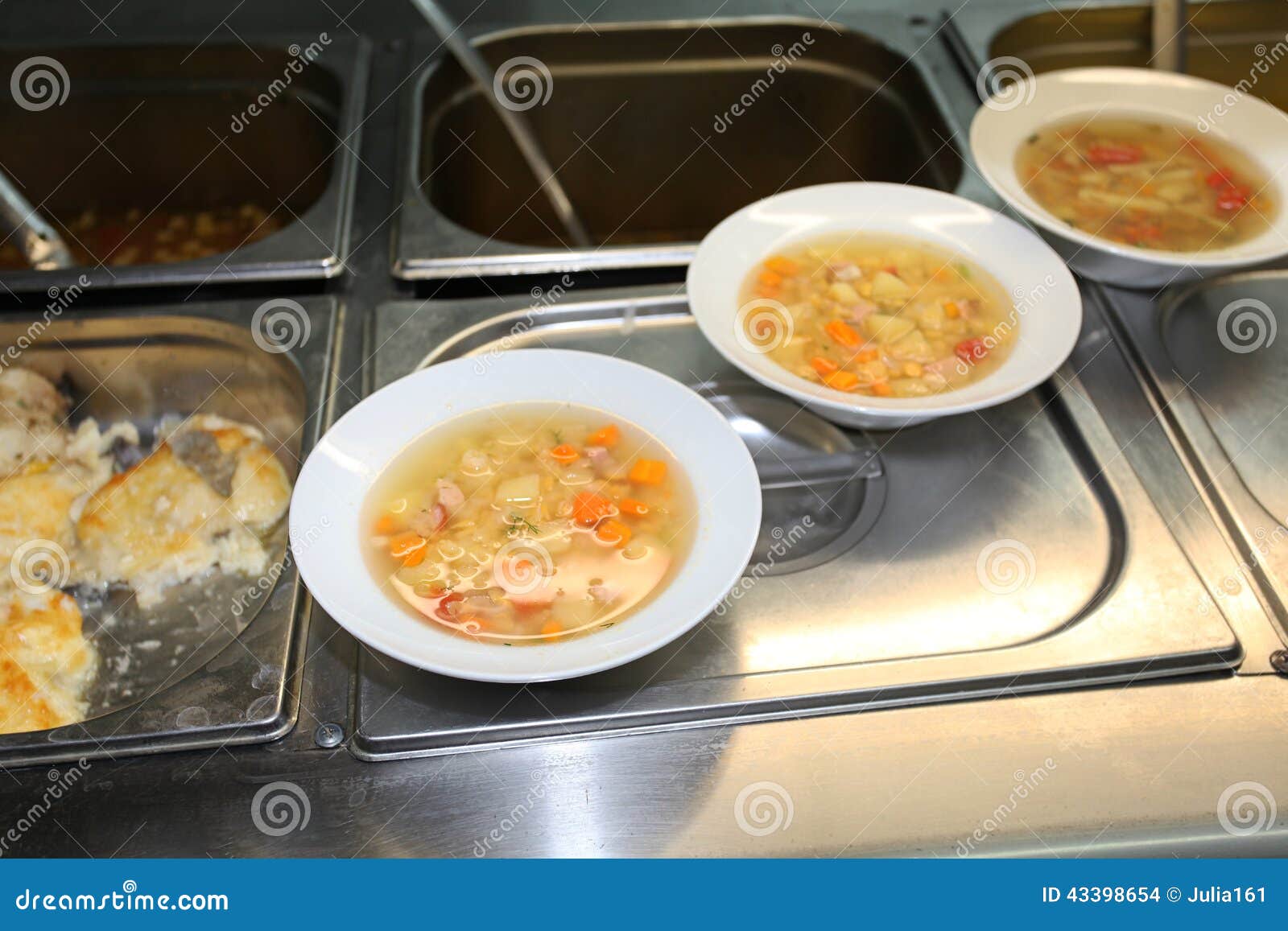 Soup plates stock photo. Image of shop, dine, beans, utensils - 43398654