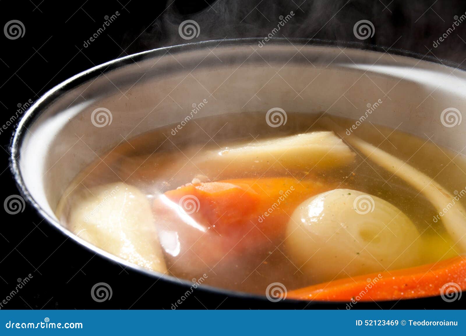 Soup pot stock image. Image of detail, vegetables, black - 52123469