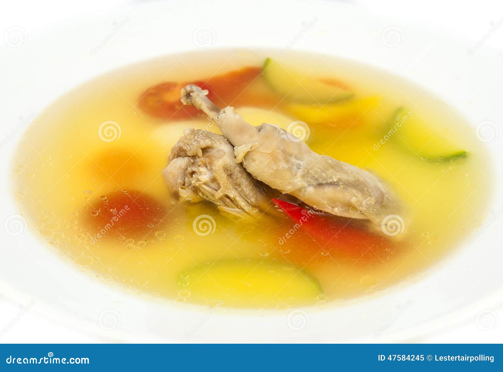 Soup with quail stock image. Image of clear, bird, soup - 47584245