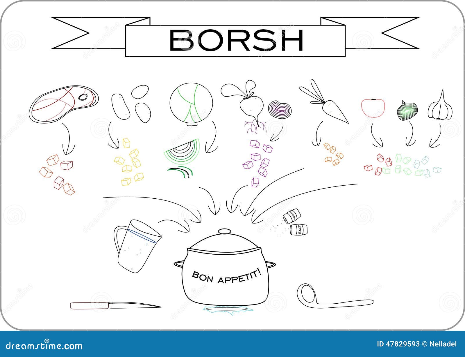 Borsh Stock Illustrations – 42 Borsh Stock Illustrations, Vectors ...