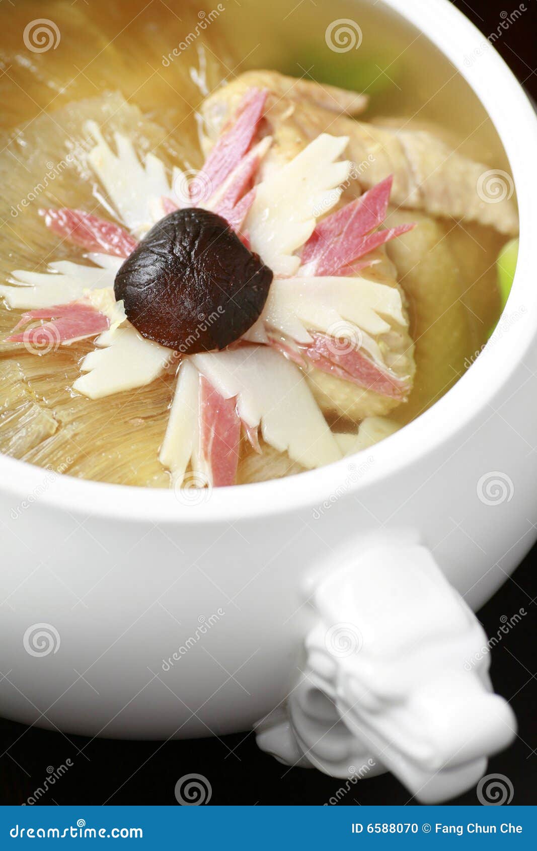 Soup of shark fin stock photo. Image of mushrooms, food - 6588070