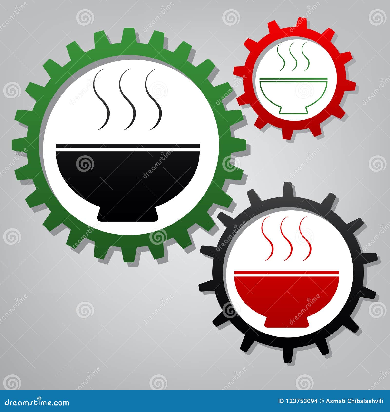 Soup sign. Vector stock vector. Illustration of graphic - 123753094