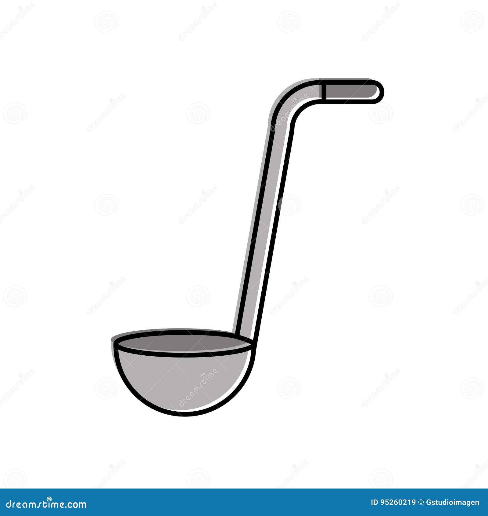 Soup Spoon Cutlery Isolated Icon Stock Vector - Illustration of icon ...