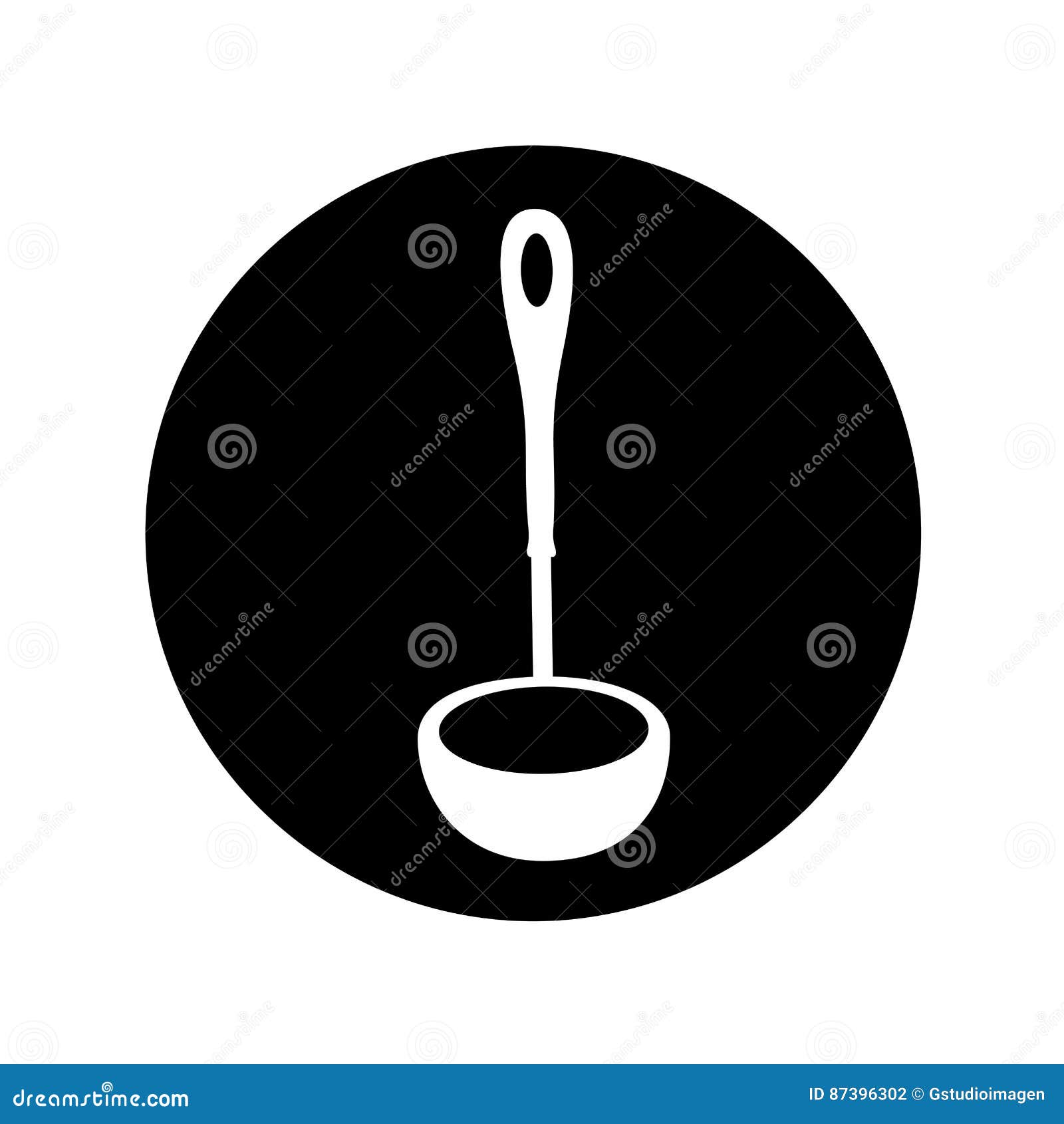 Soup Spoon Kitchen Cutlery Isolated Icon Stock Vector - Illustration of ...
