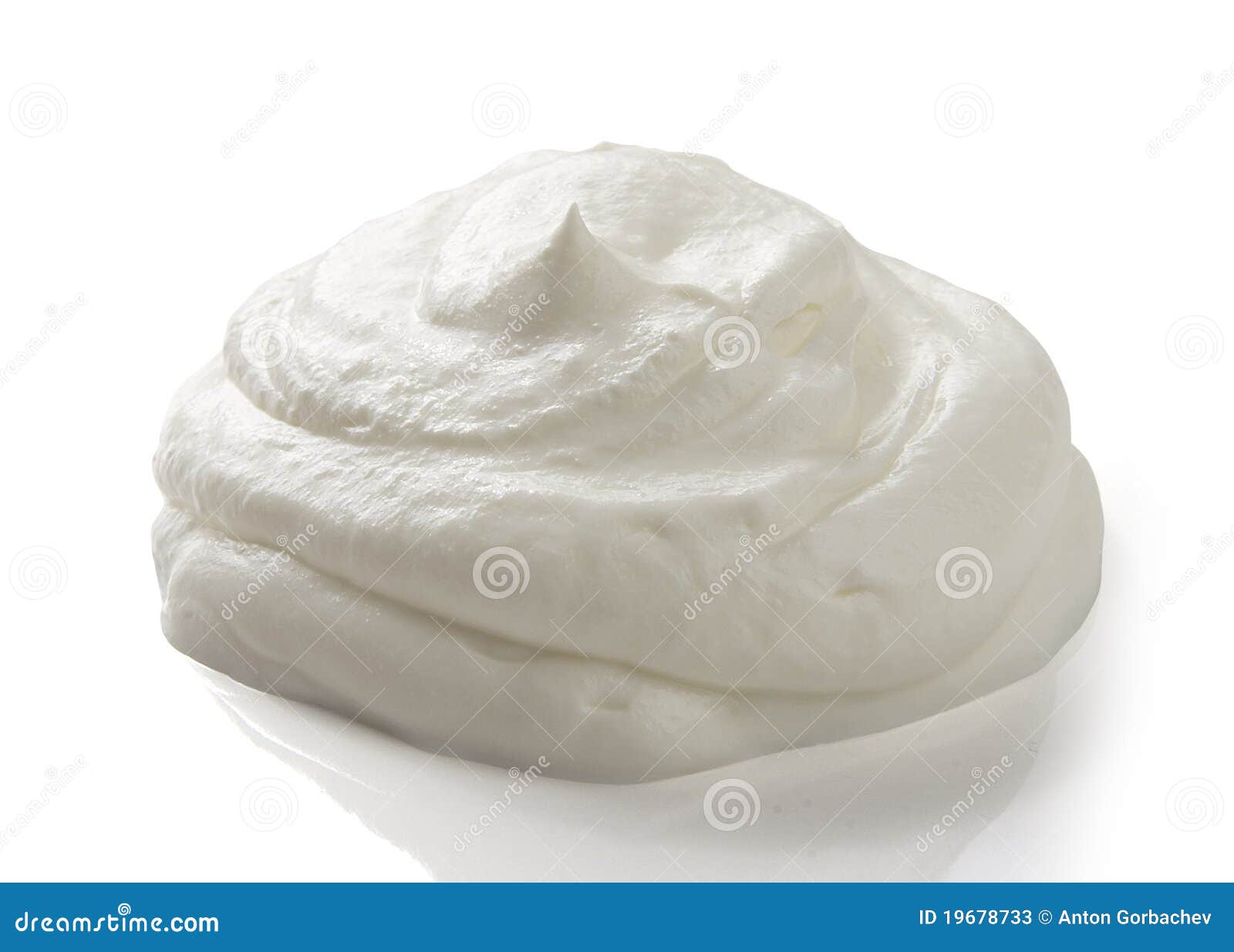 Sour cream in white stock image. Image of white, ingredient - 19678733