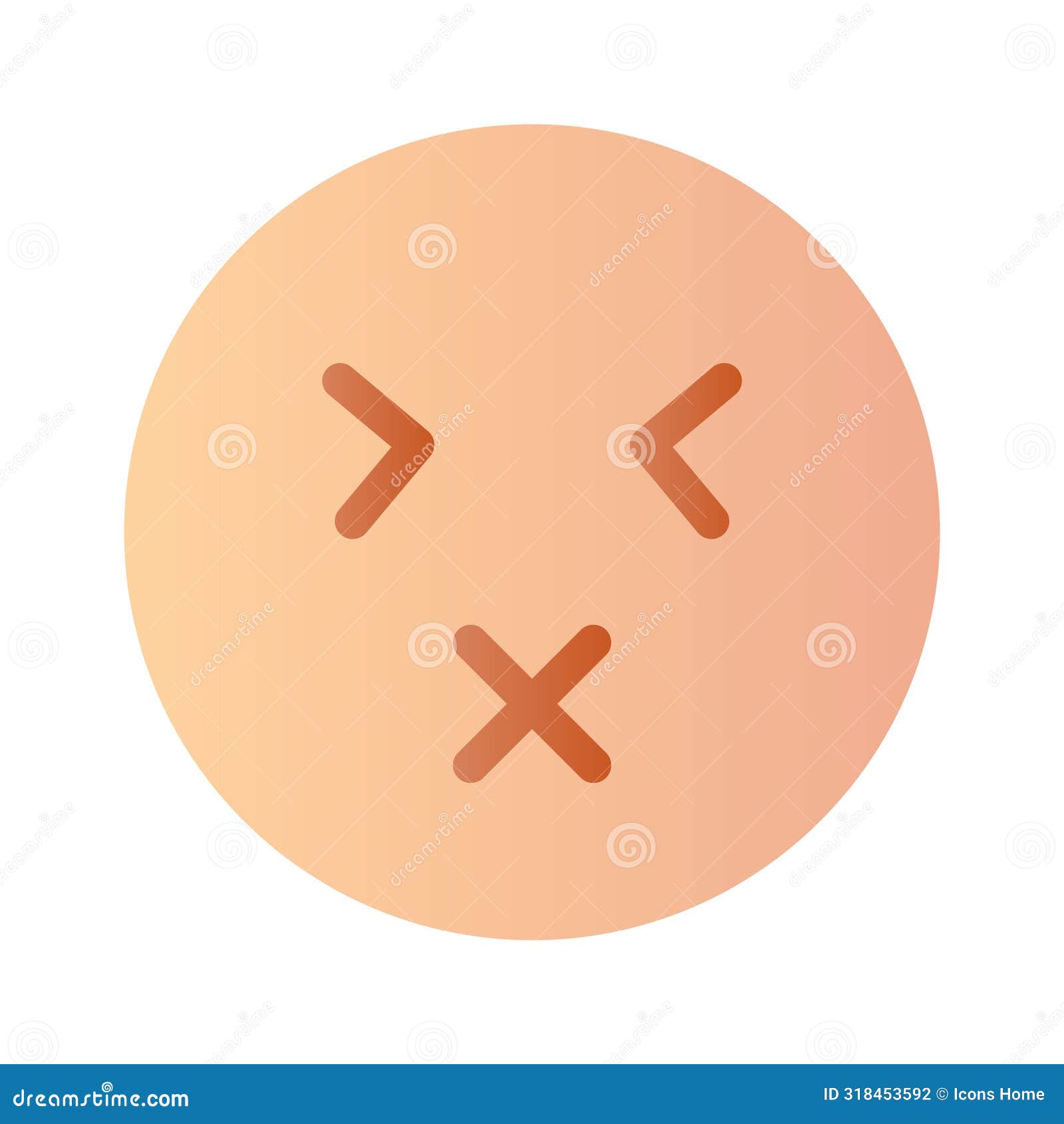 Sour Face Emoji Icon, Creative and Premium Vector Stock Illustration ...