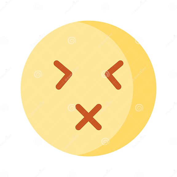 Sour Face Emoji Icon, Creative and Premium Vector Stock Illustration ...
