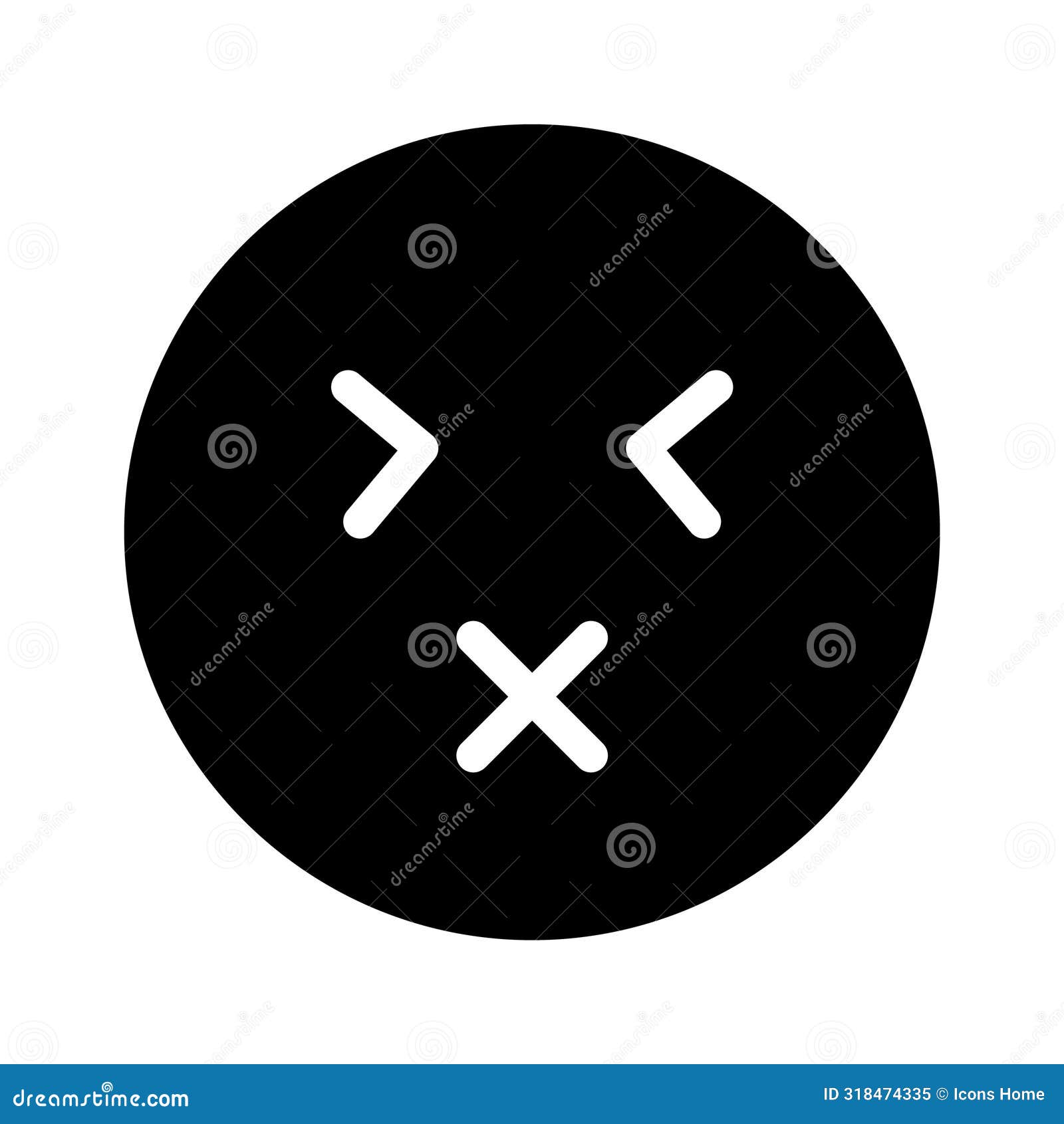 Sour Face Emoji Icon, Creative and Premium Vector Stock Vector ...