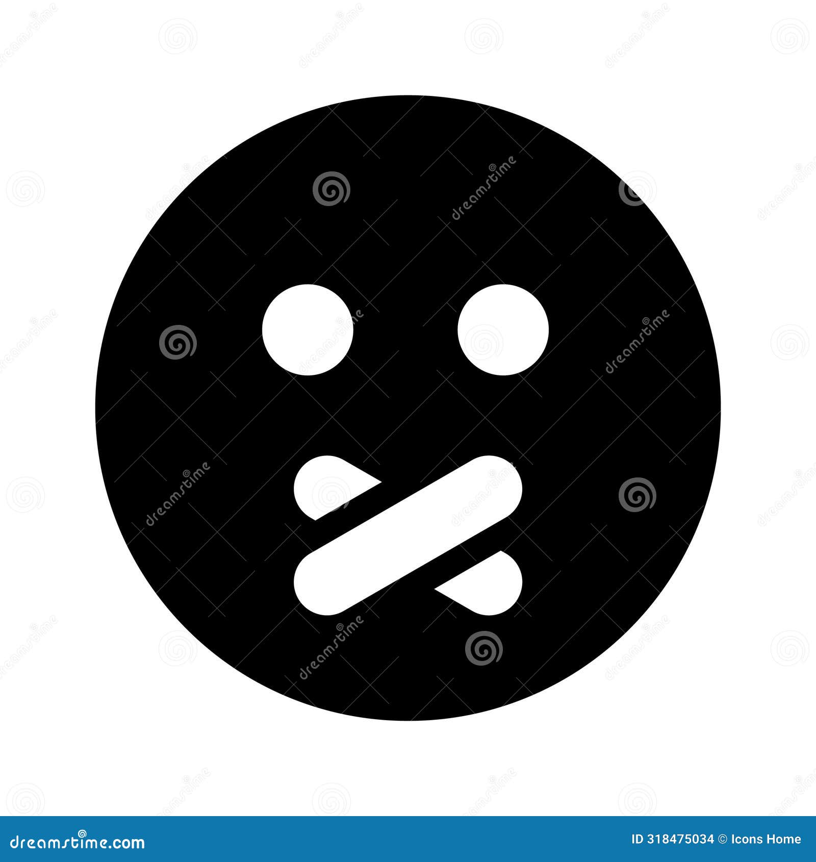 Sour Face Emoji Icon, Creative and Premium Vector Stock Vector ...