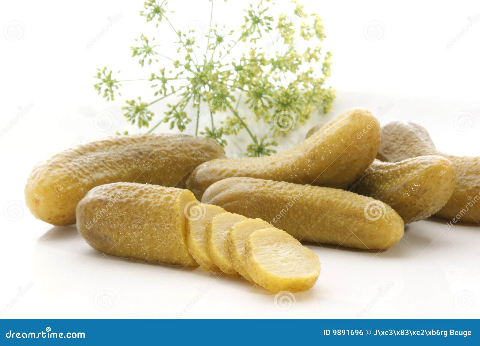 Sour Gherkin Cut Half into Slices Stock Photo - Image of cuisine ...