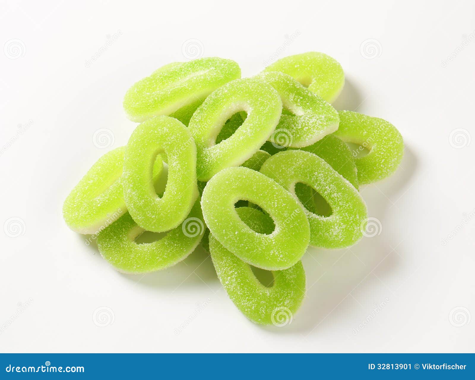 Sour gummy apple rings stock image. Image of rings, sour - 32813901