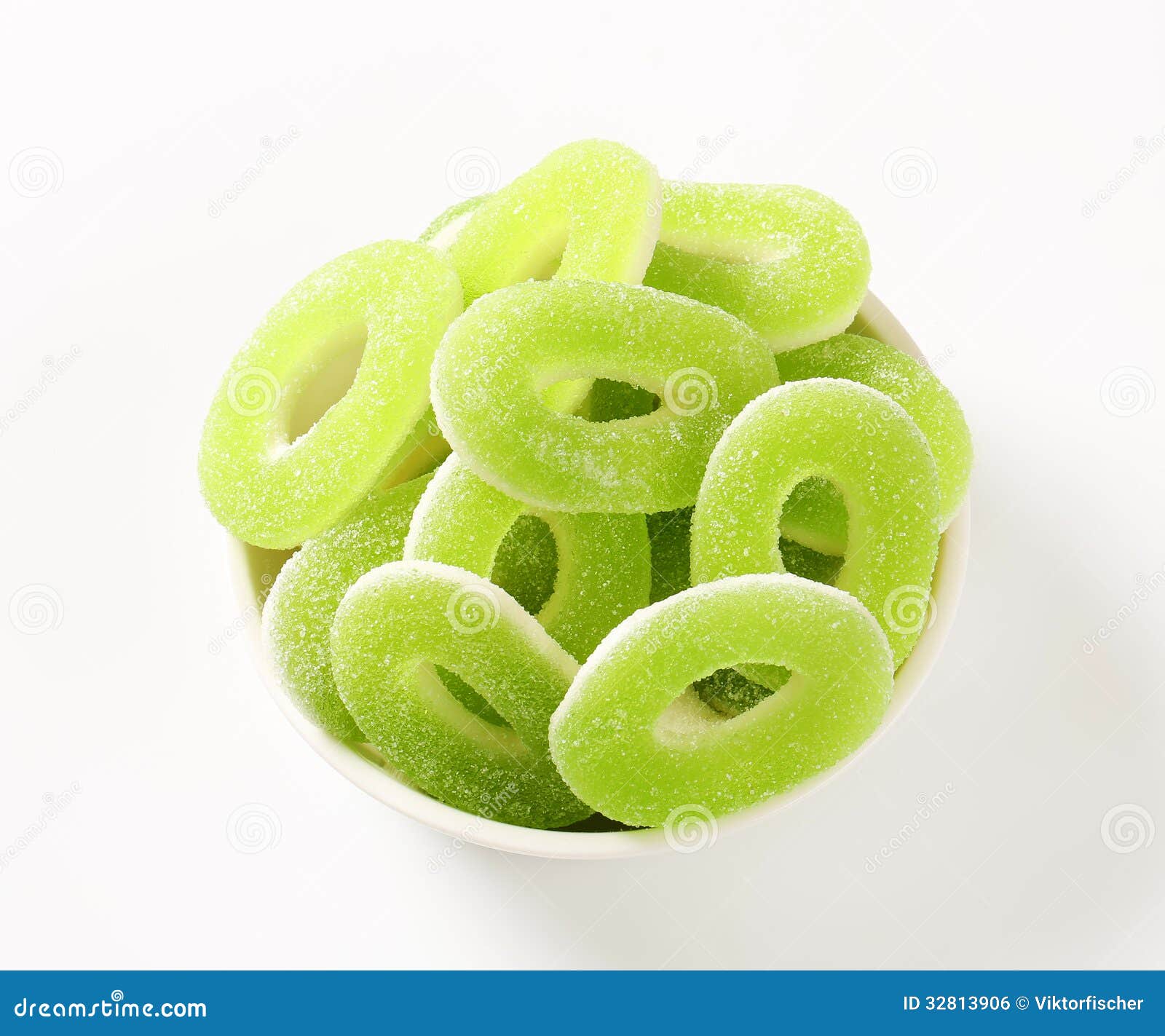 Sour gummy apple rings stock photo. Image of jelly, gummy - 32813906