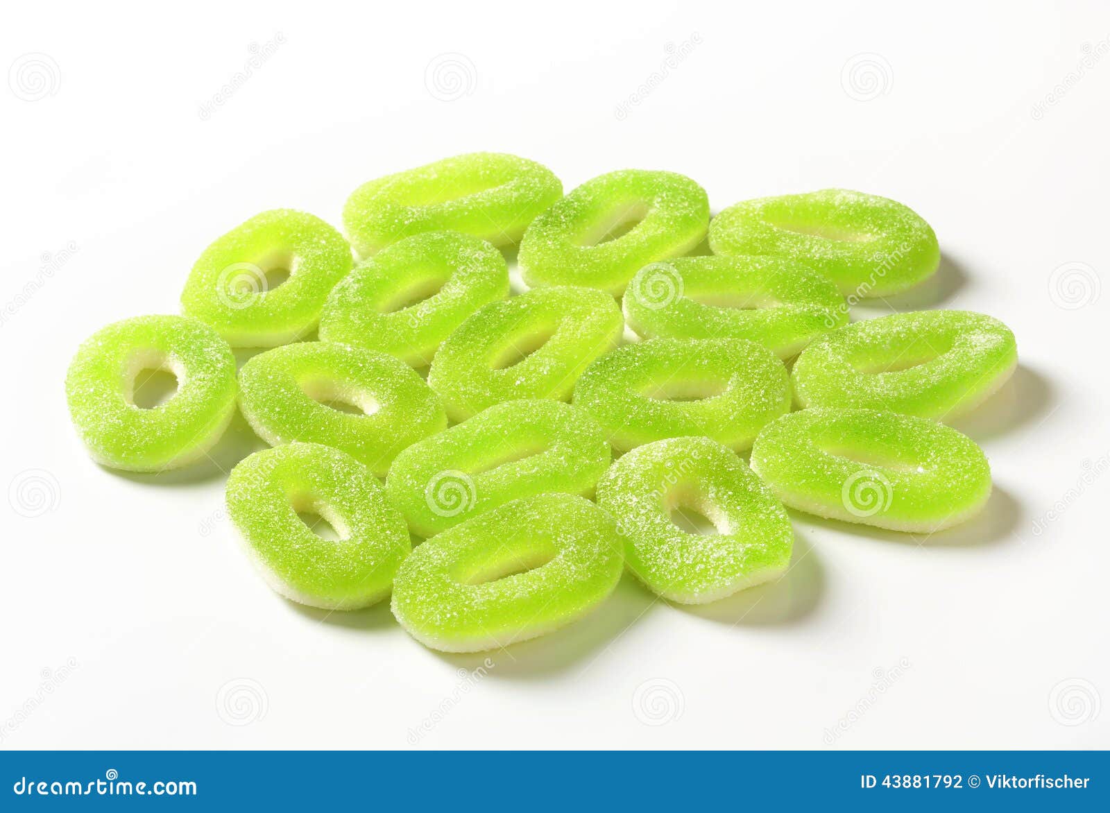 Sour gummy apple rings stock photo. Image of jelly, green - 43881792