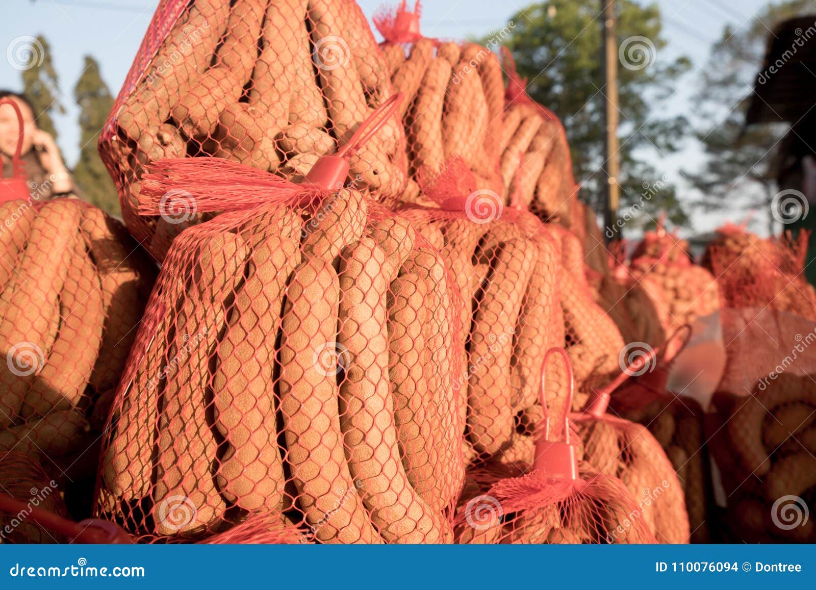 Sour and Sweet Tamarind in a Bag Stock Photo - Image of gourmet ...