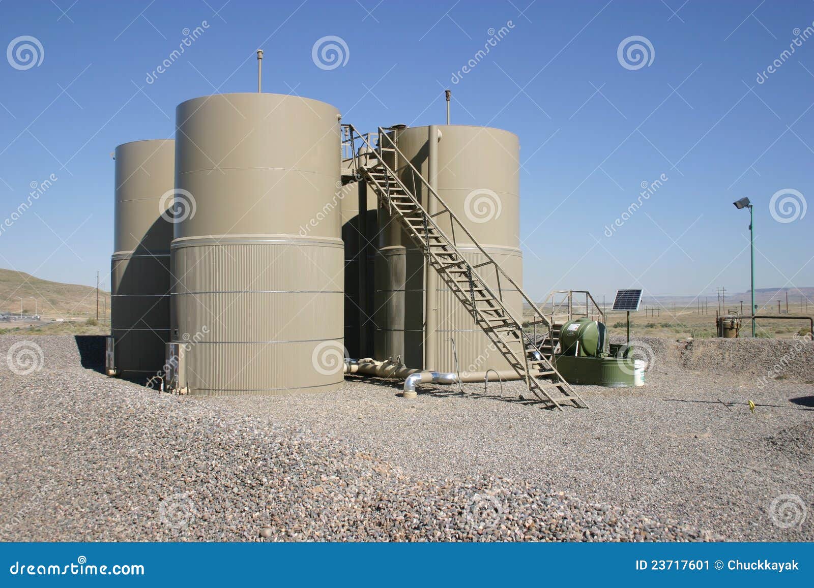 Sour Water Tanks stock image. Image of tank, solar, extraction - 23717601