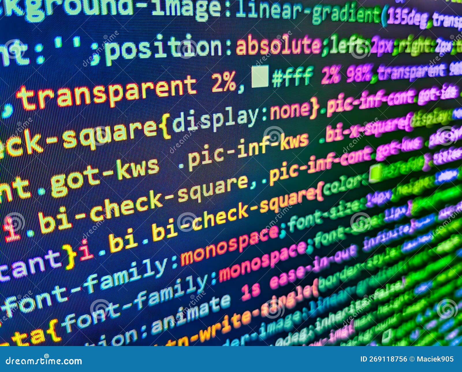 Source Abstract Displaying Program Code On Computer Programming Javascript On Laptop Computer