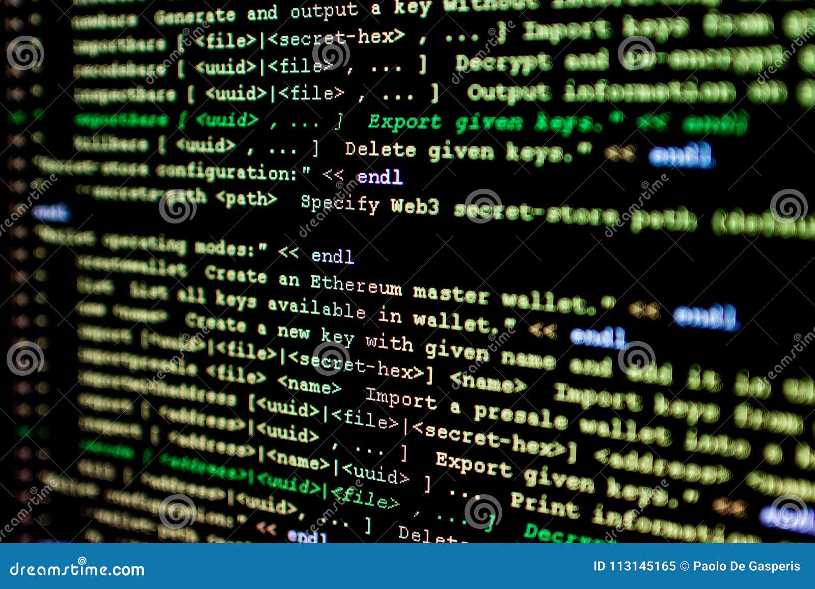 Source Code Of Ethereum Cryptocurrency And Decentralized System Editorial Image Image Of