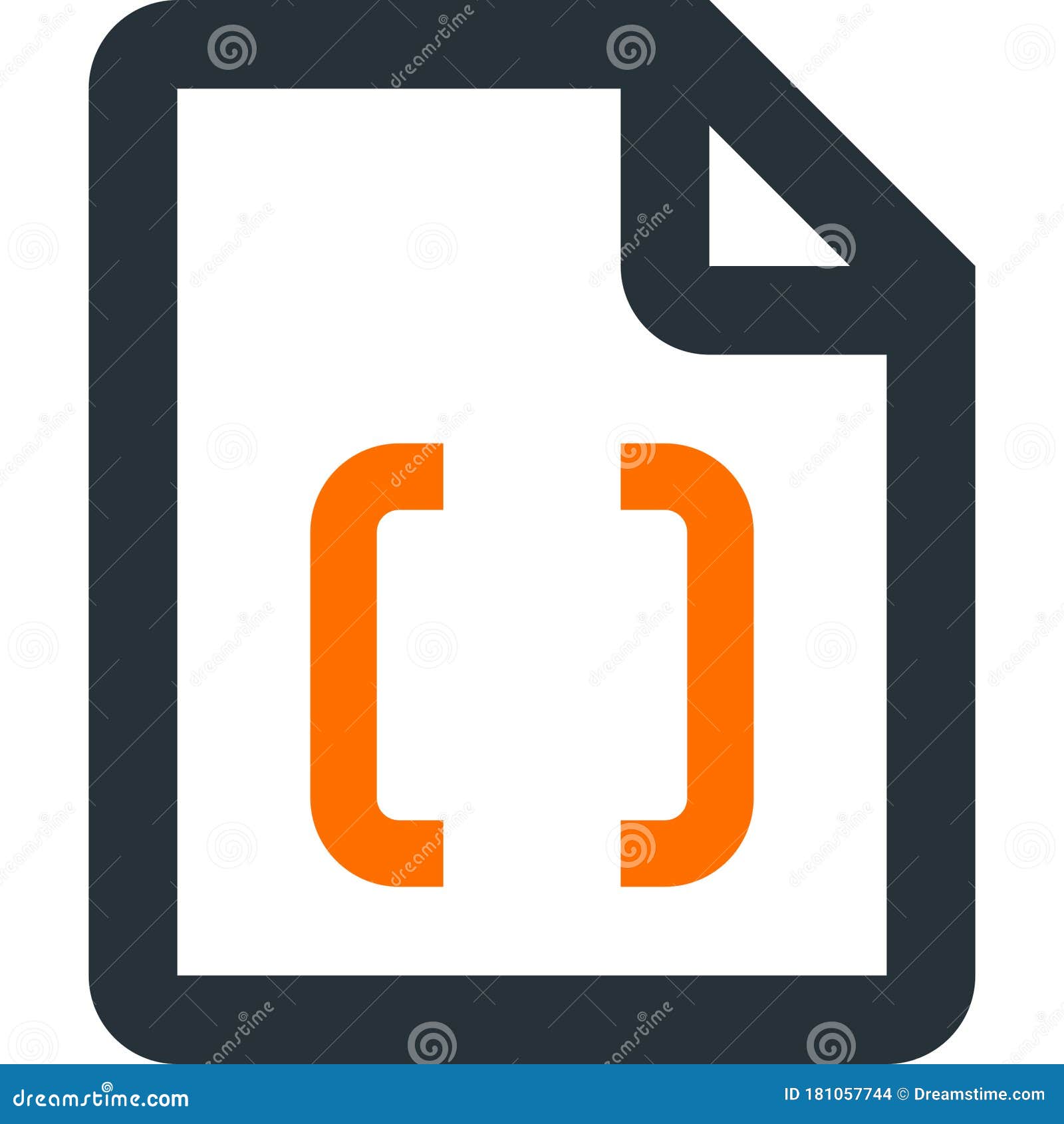 Source Code File Brace Brackets Script Vector Icon Stock Vector Illustration Of Coding 9774