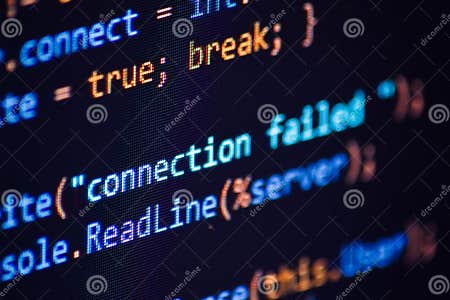 Source code stock image. Image of pixels, screenshot - 43586789