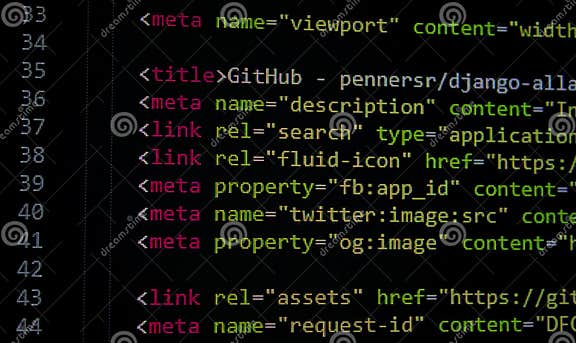 Source Code Screen. Programming Code. Writing Script Stock Photo - Image of editing, html5 ...