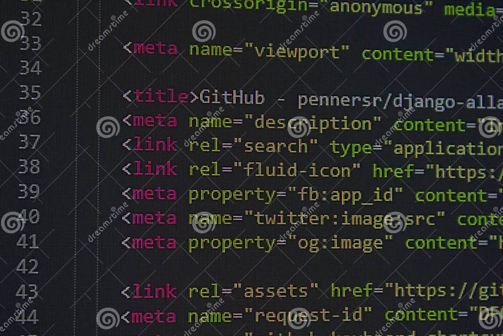 Source Code Screen. Programming Code. Writing Script Stock Photo - Image of code, writing: 171571786