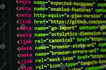 Source Code Screen. Programming Code. Writing Script Stock Photo - Image of hack, editing: 171572188