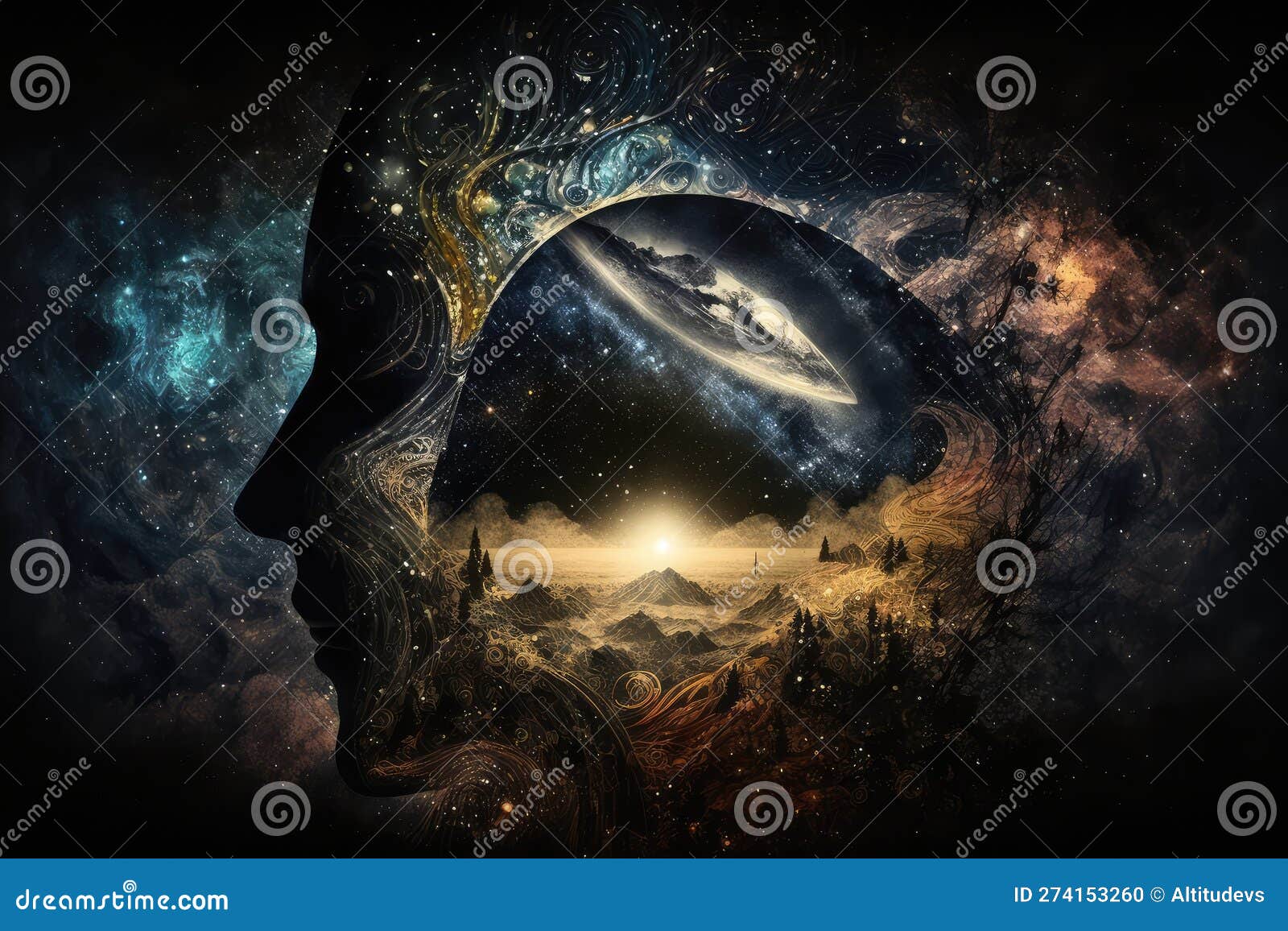 Source of Consciousness Bringing Awareness To the Universe, with Stars ...