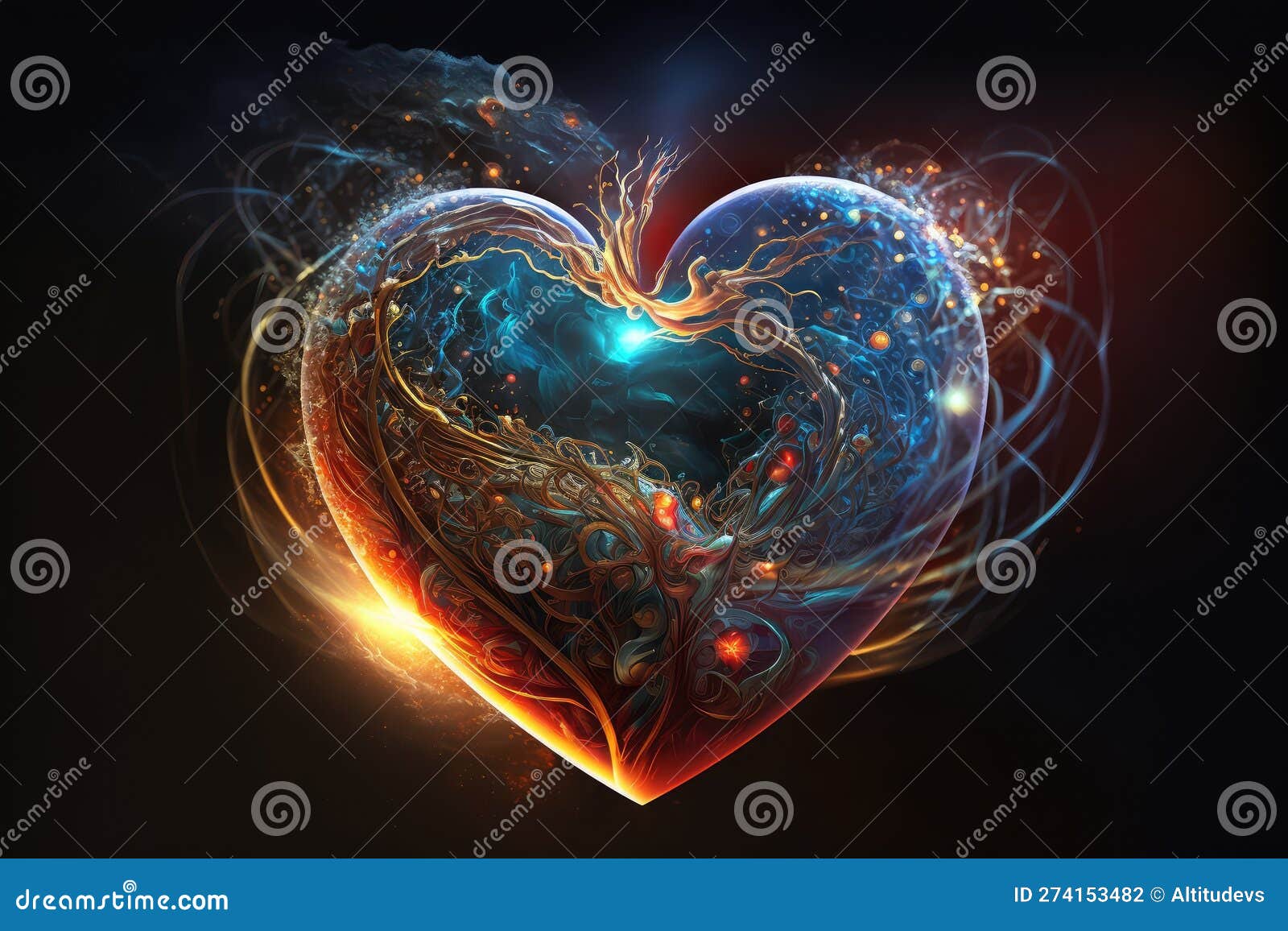 Source of Consciousness, Flowing through Human Heart, Bringing Light ...