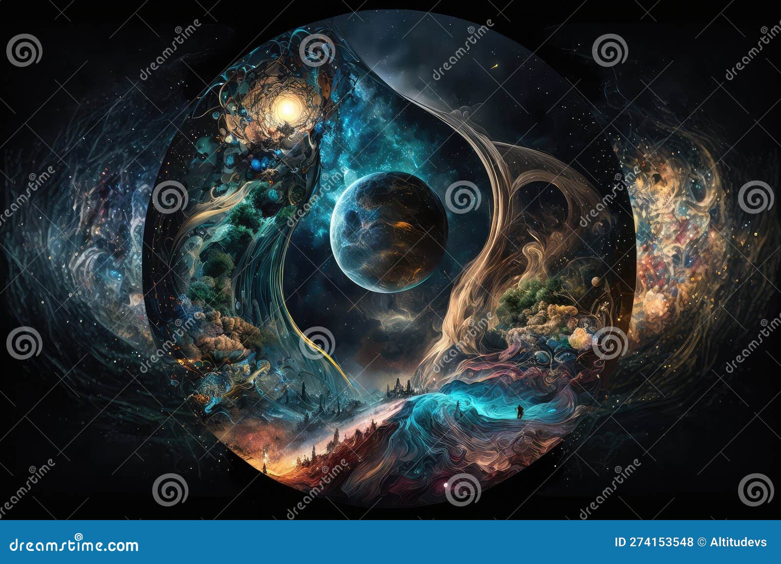 Source of Consciousness, Flowing through Time and Space, Connecting All ...