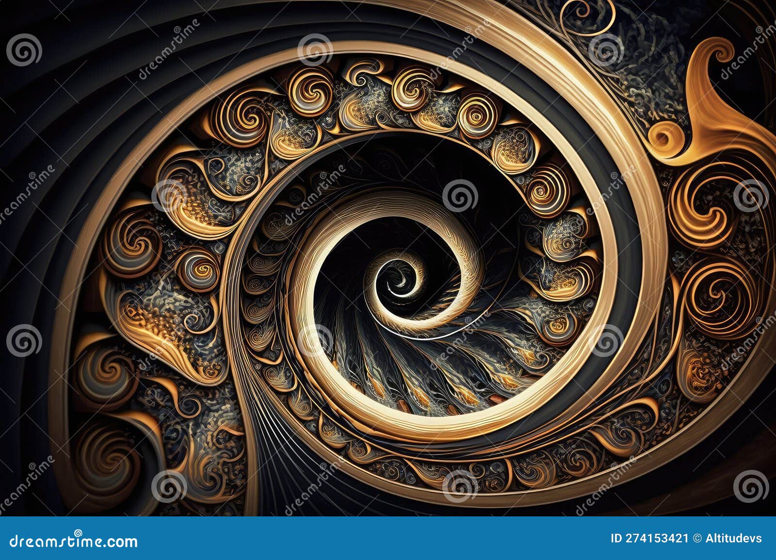 Source of Consciousness, Seen from the Inside, with Infinite Swirls and ...