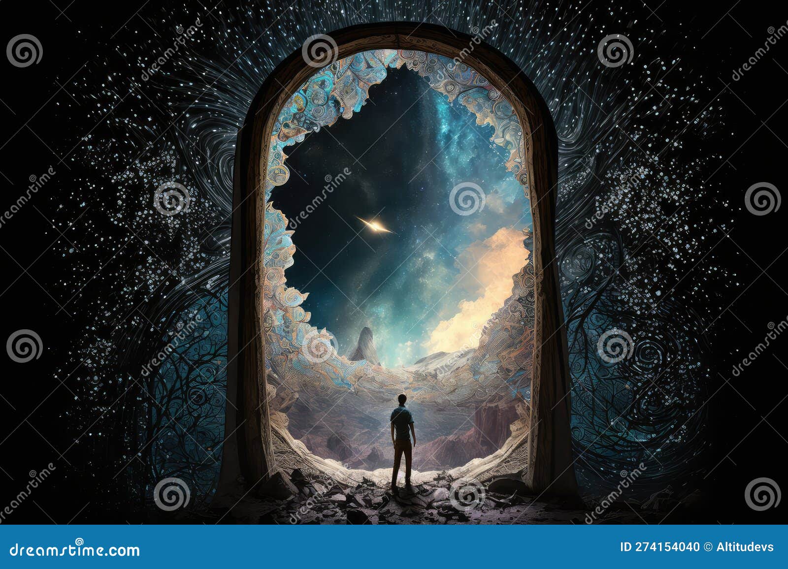 Source of Consciousness, Seen from Outside the Universe, Looking in ...