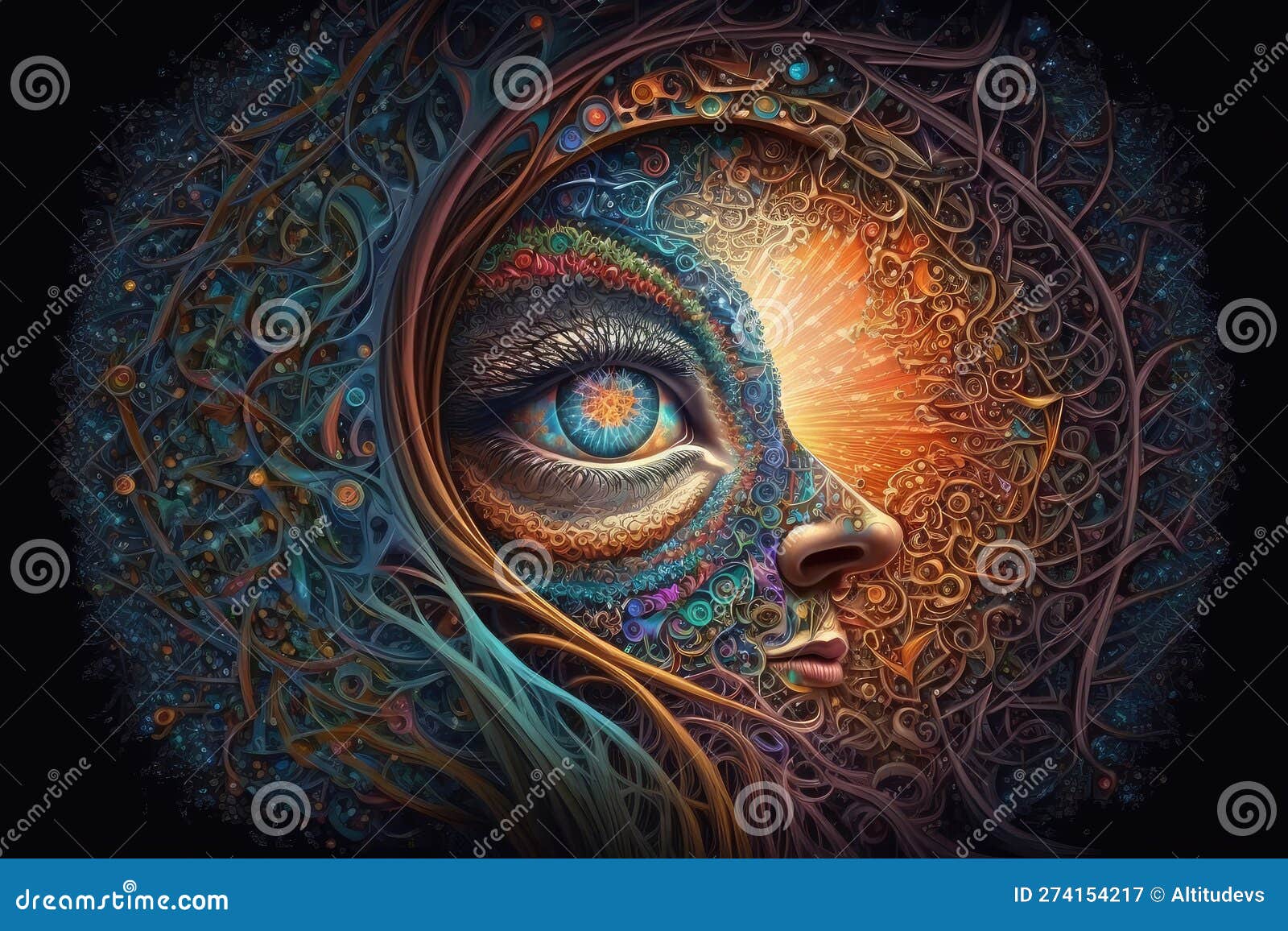 Source of Consciousness, Viewed from within, Showing the ...