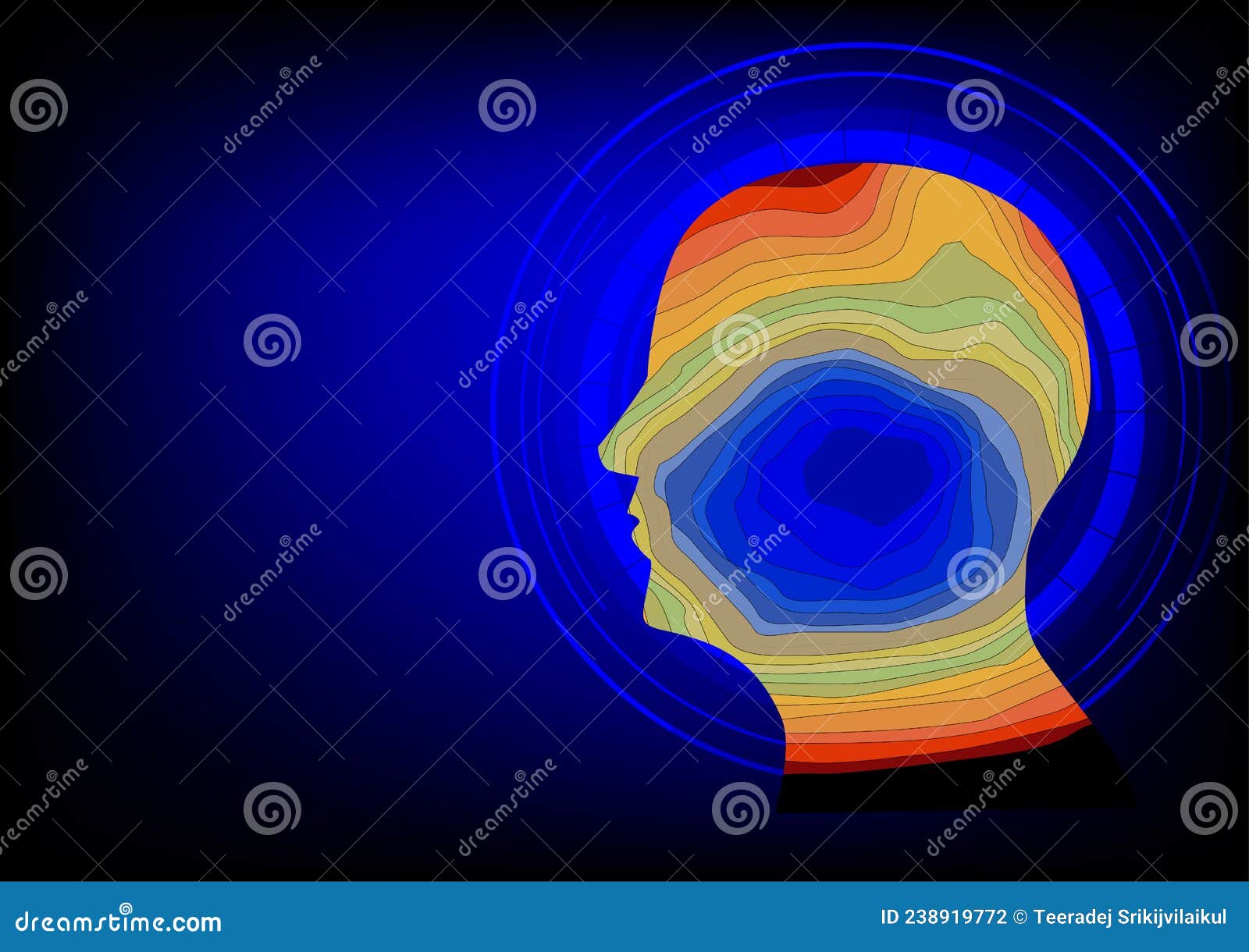 Source Imaging of Human Epileptic Focus Stock Vector - Illustration of ...
