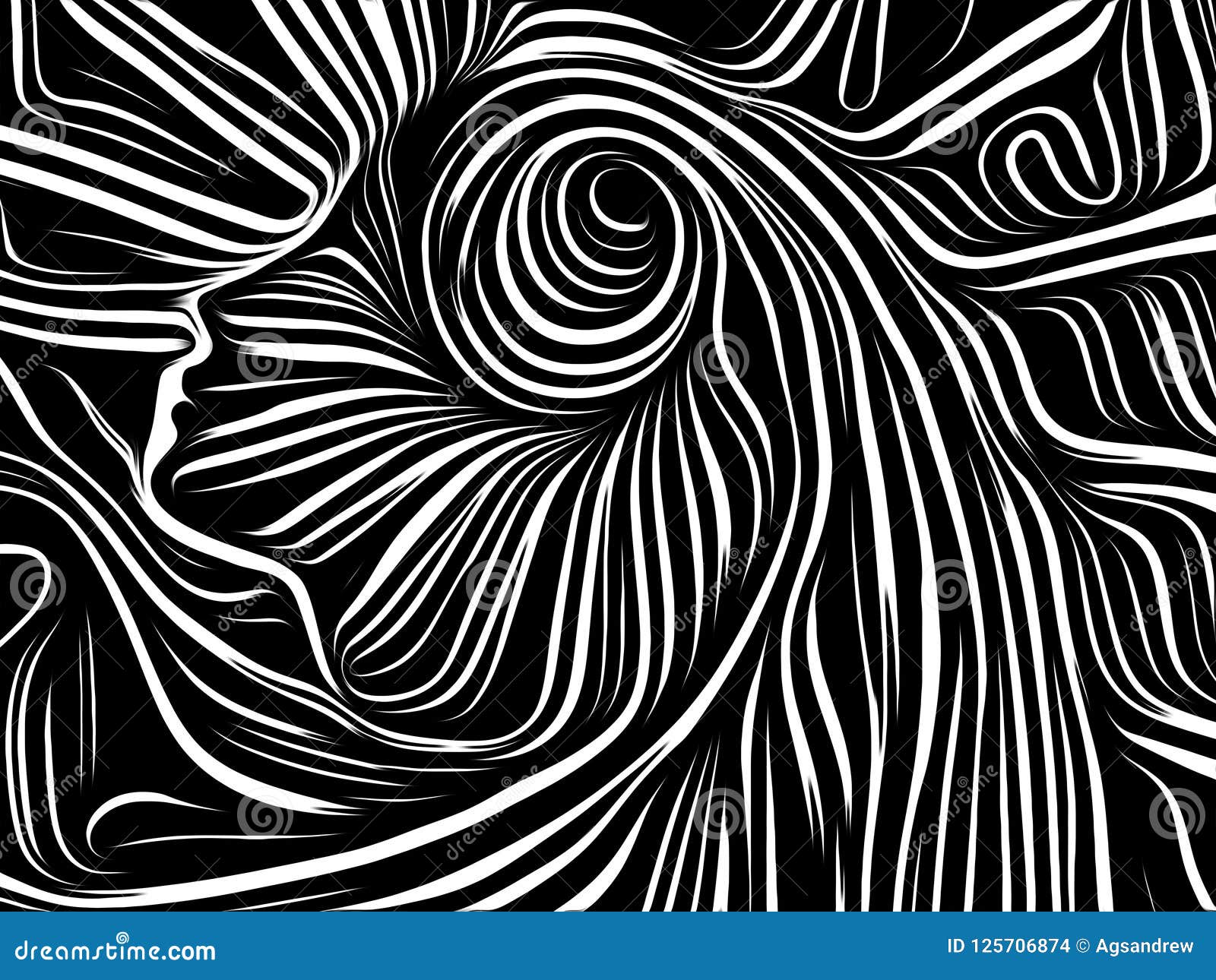 Source of Inner Lines stock illustration. Illustration of metaphysical ...