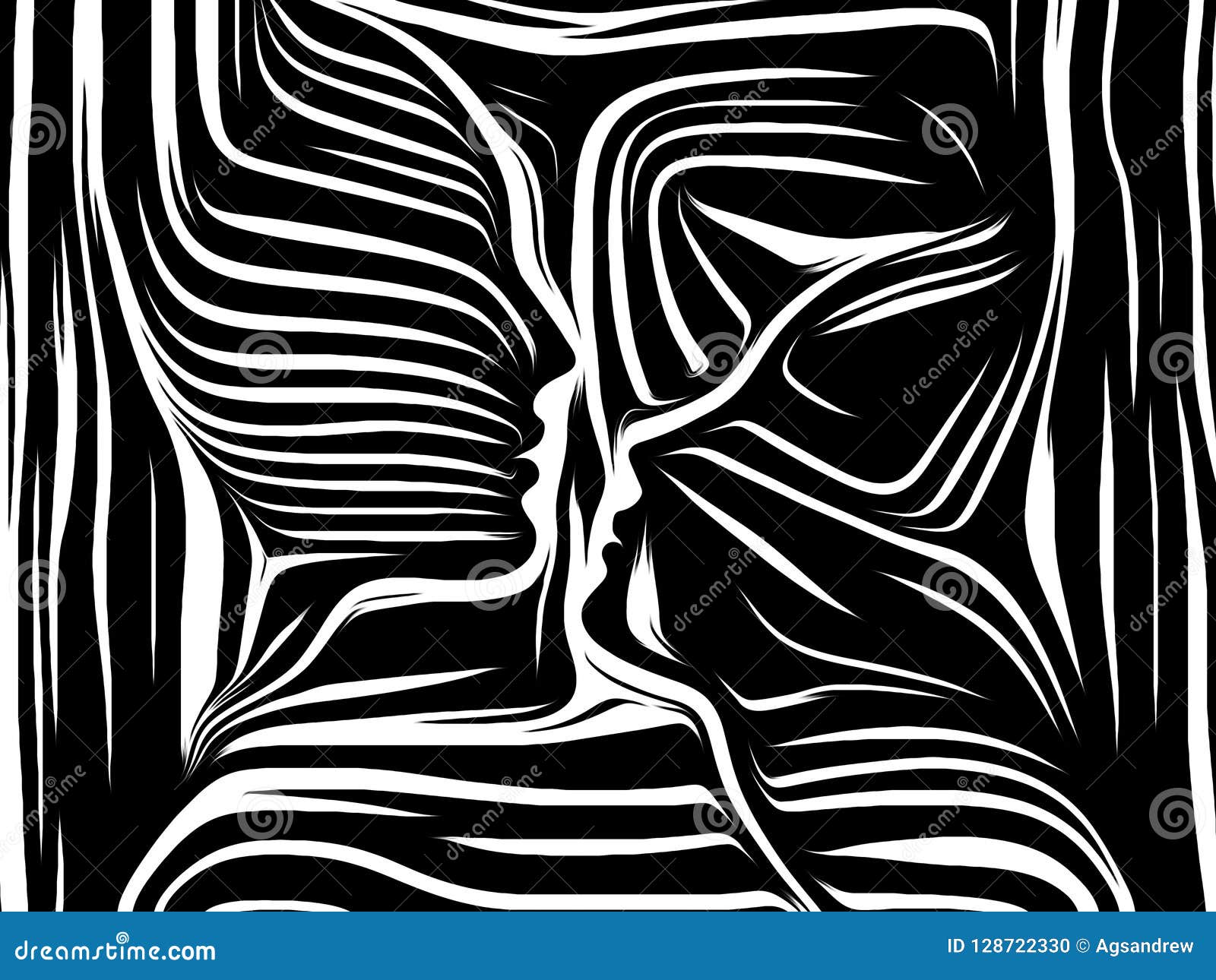Source of Inner Lines stock illustration. Illustration of expressionism ...