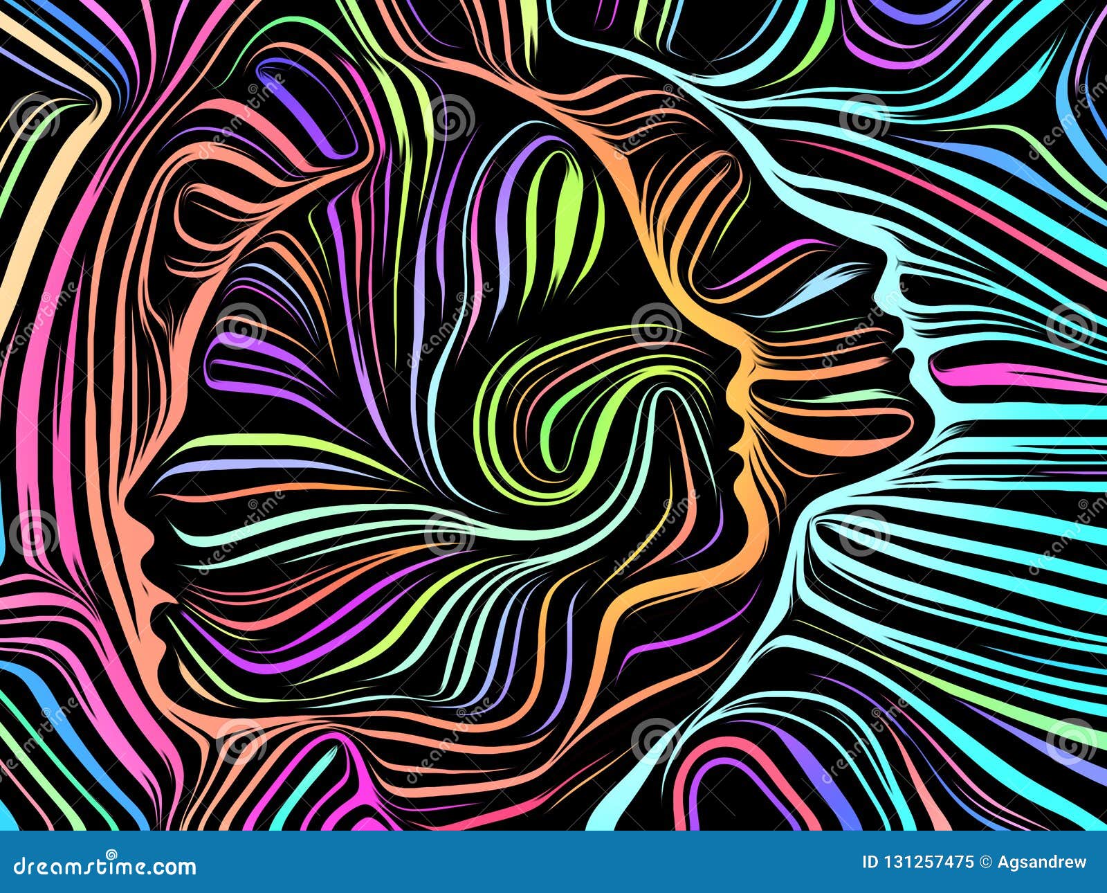 Source of Inner Lines stock illustration. Illustration of linocut ...