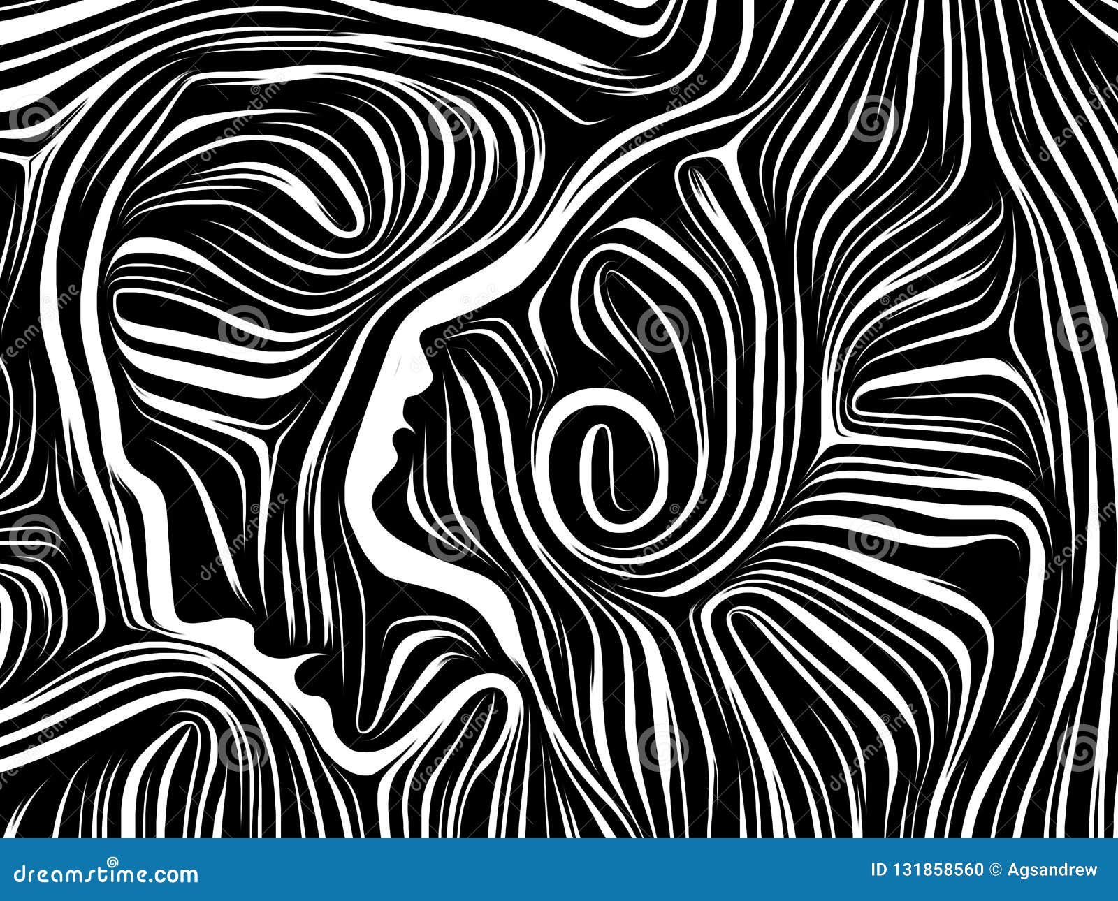 Source of Inner Lines stock illustration. Illustration of print - 131858560