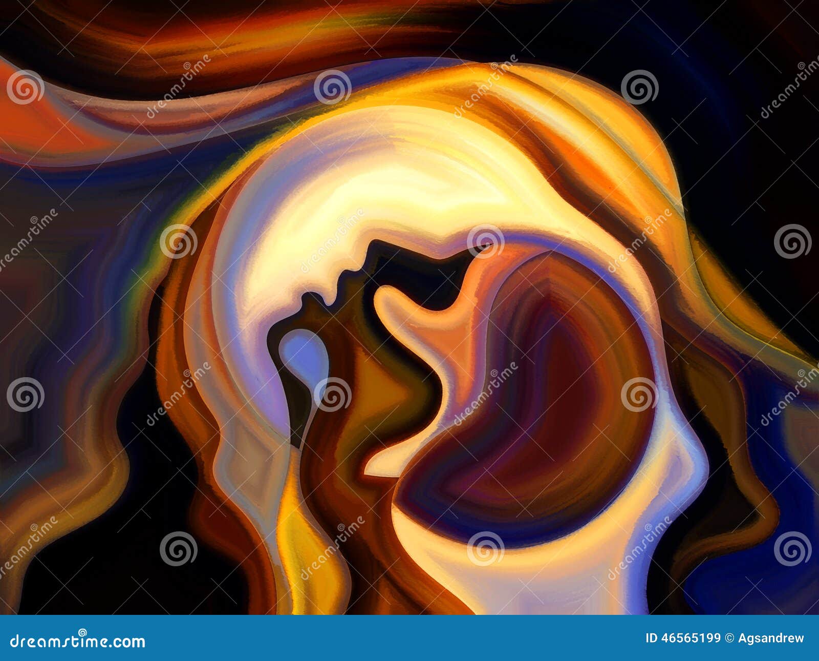 Source of Inner Paint stock illustration. Illustration of profile ...